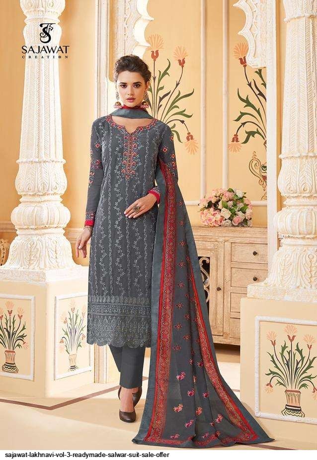 SAJAWAT LAKHNAVI VOL 3 READYMADE SALWAR SUIT SALE OFFER