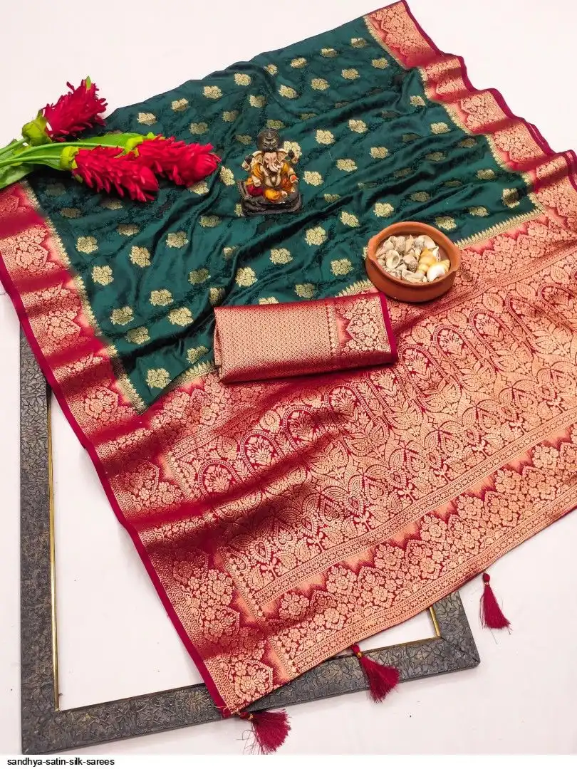 SANDHYA Satin Silk Sarees