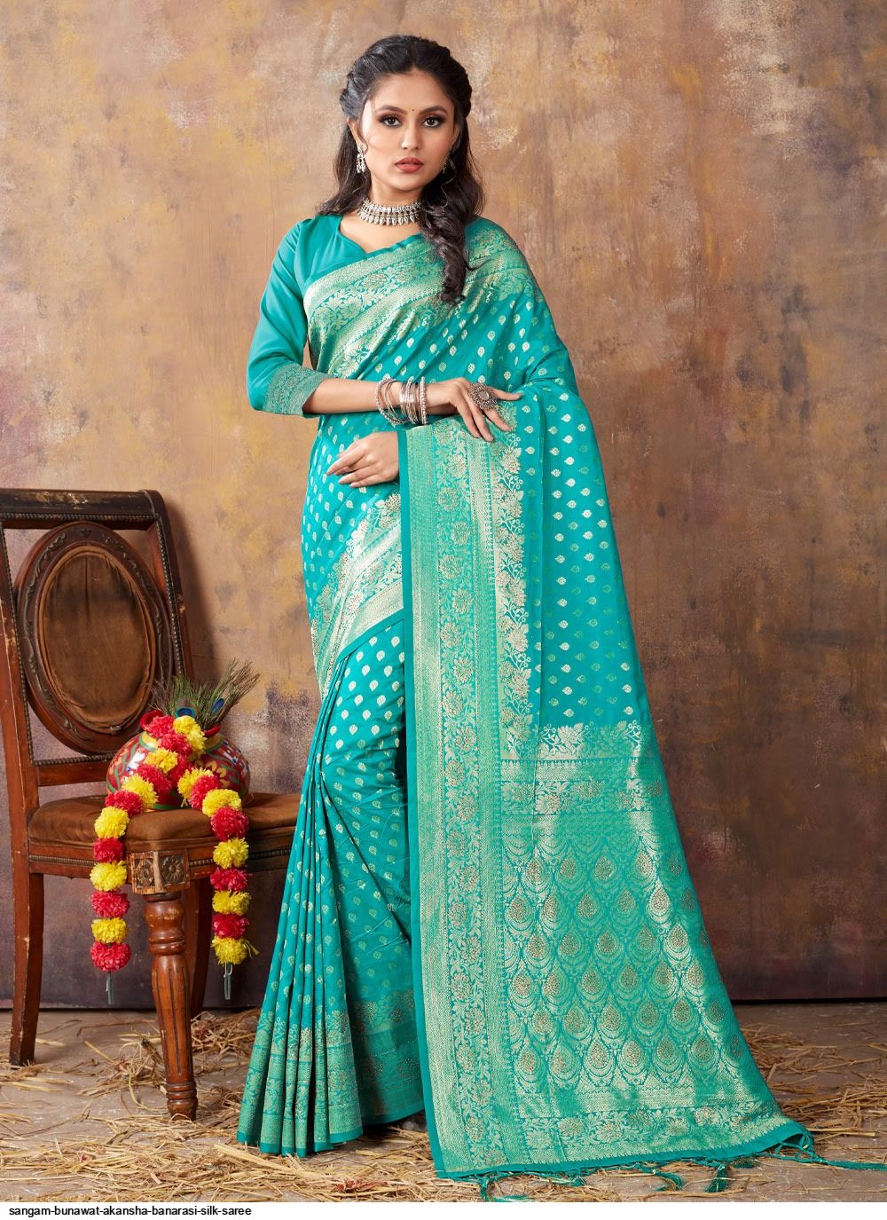 SANGAM BUNAWAT AKANSHA BANARASI SILK SAREE