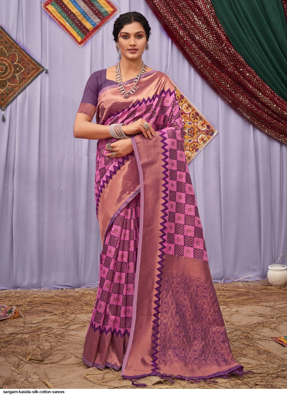 SANGAM KASIDA SILK COTTON SAREES