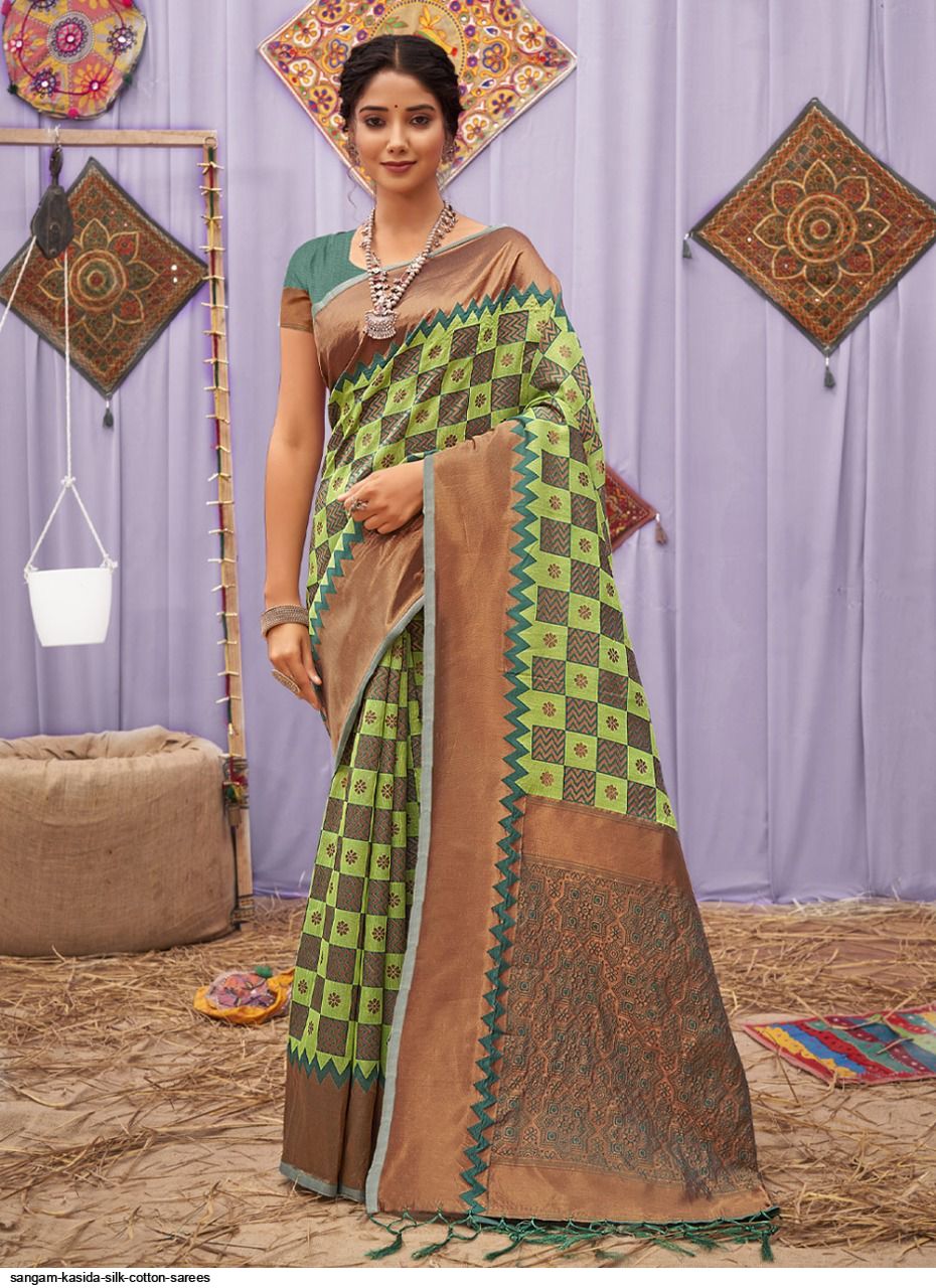 SANGAM KASIDA SILK COTTON SAREES