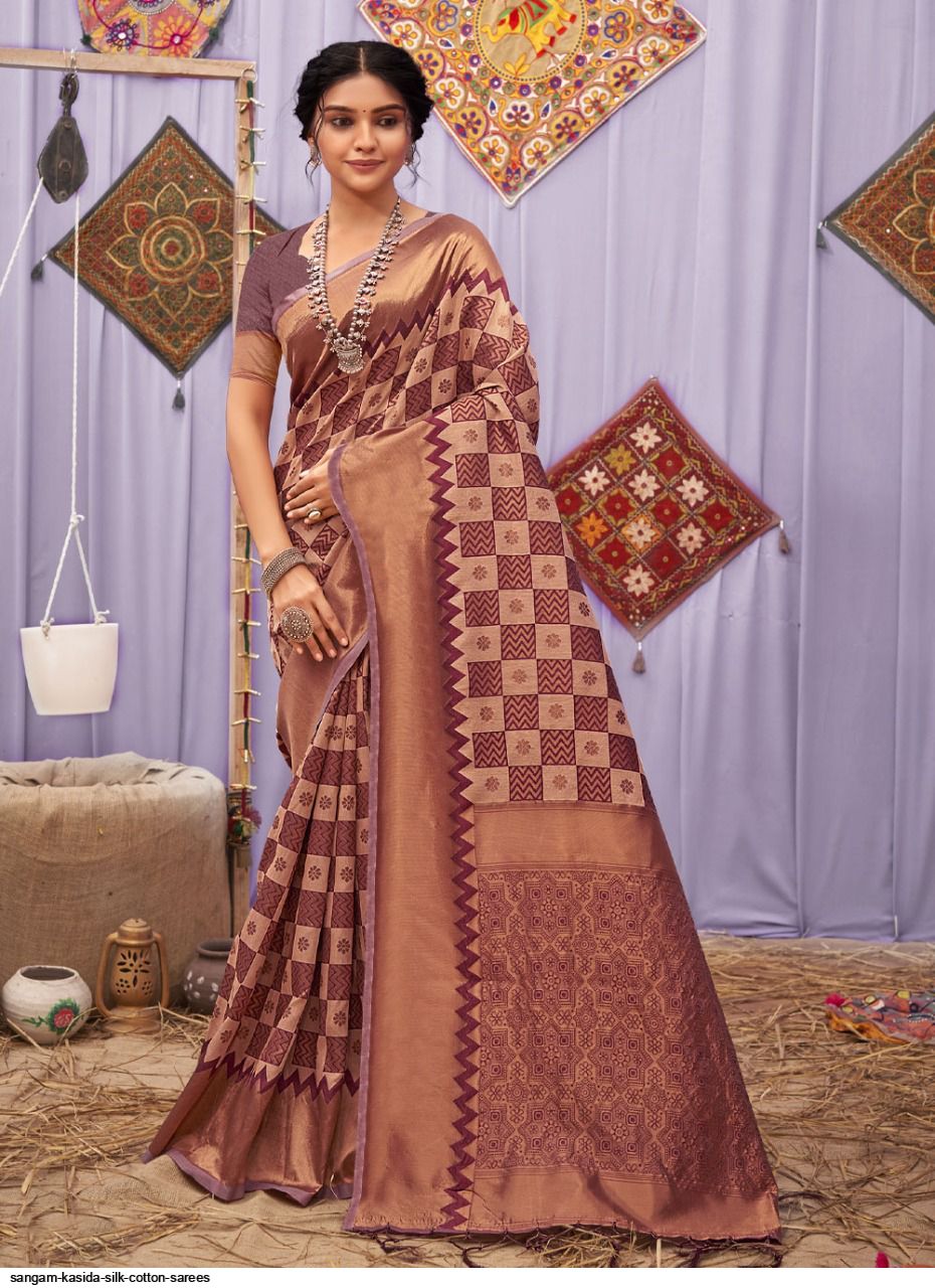 SANGAM KASIDA SILK COTTON SAREES