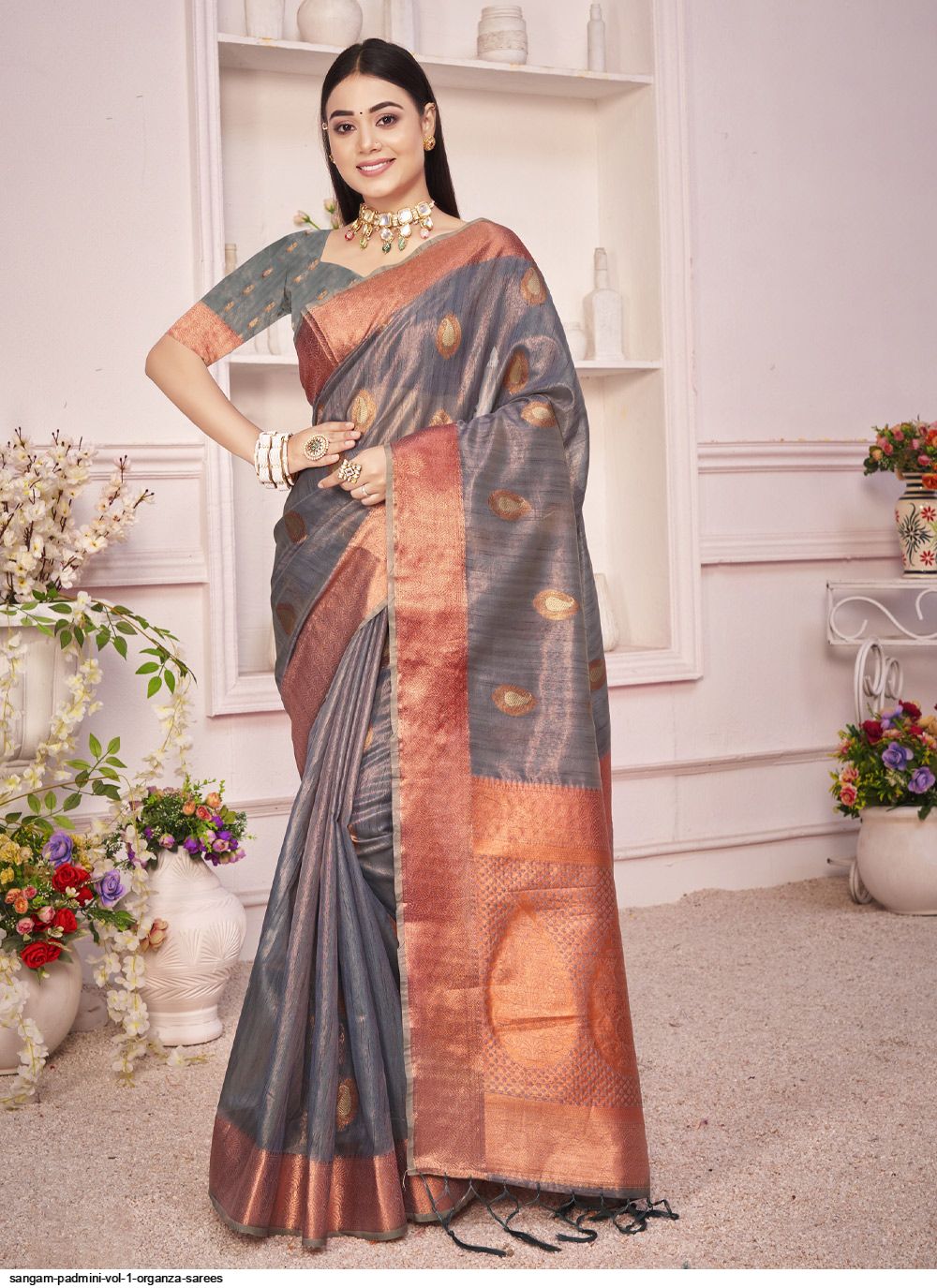 sangam PADMINI VOL 1 organza sarees