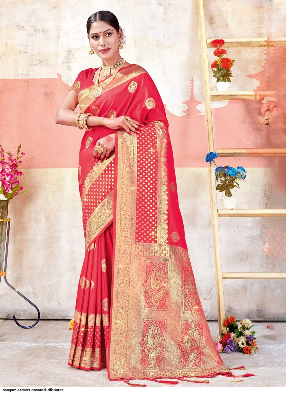 SANGAM SAROVER BANARASI SILK SAREE