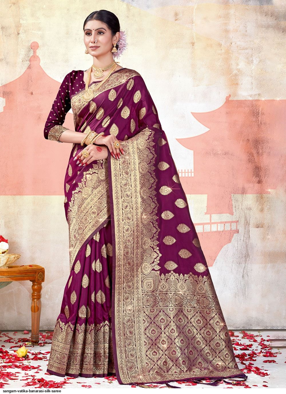 SANGAM VATIKA BANARASI SILK SAREE