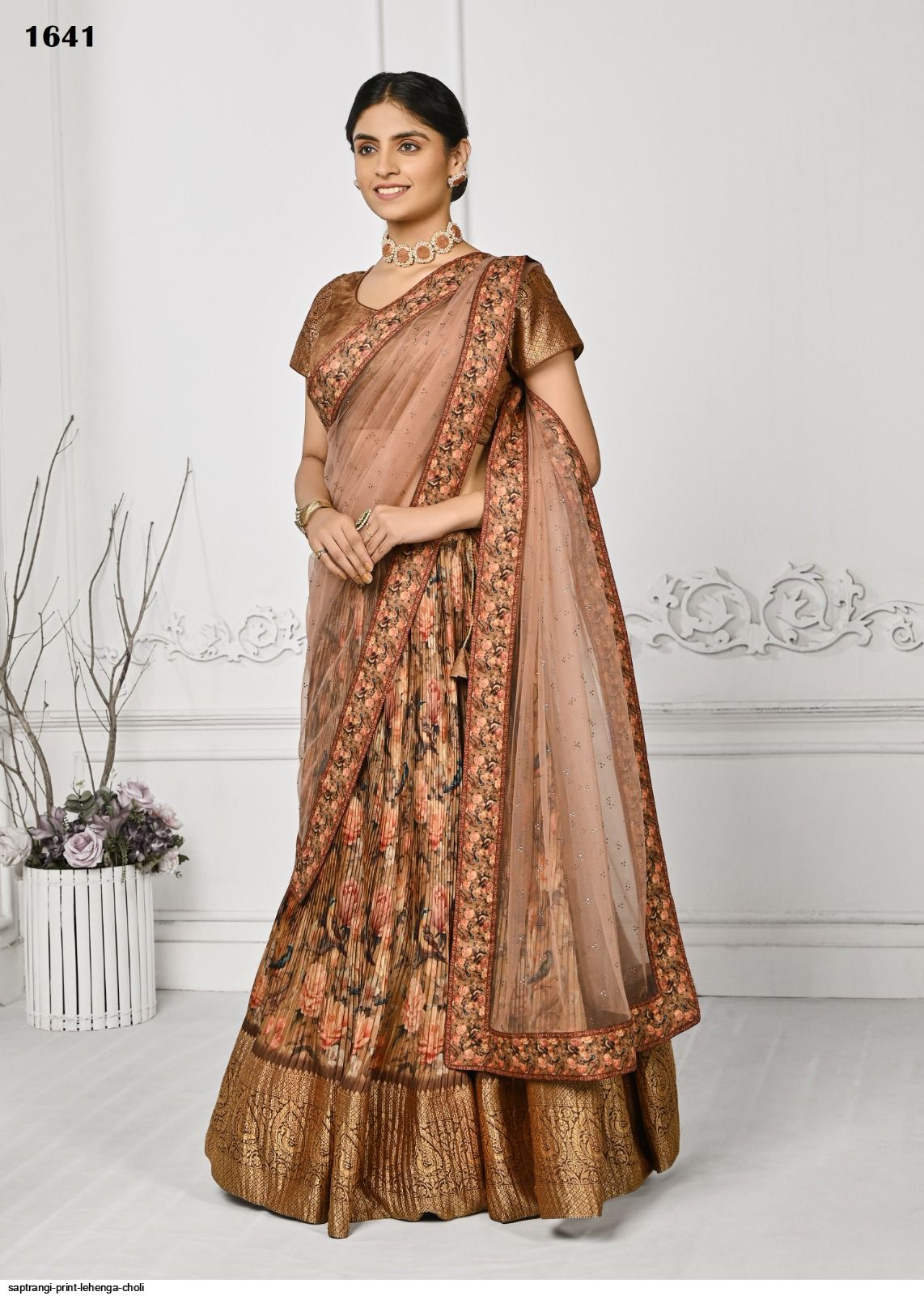 SAPTRANGI print lehenga choli