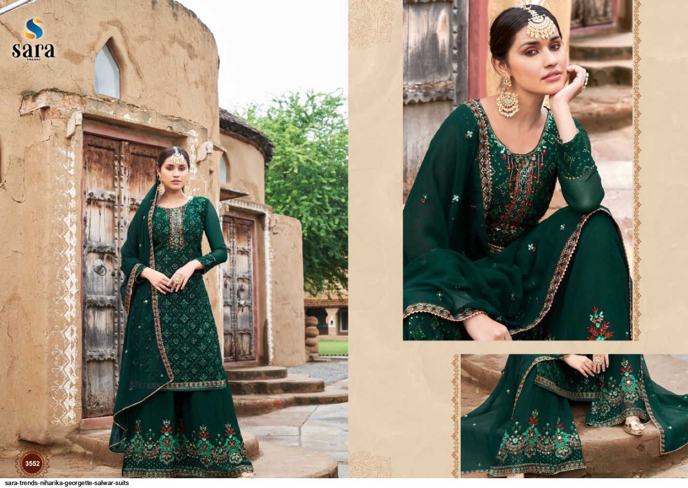 SARA TRENDS NIHARIKA GEORGETTE SALWAR SUITS