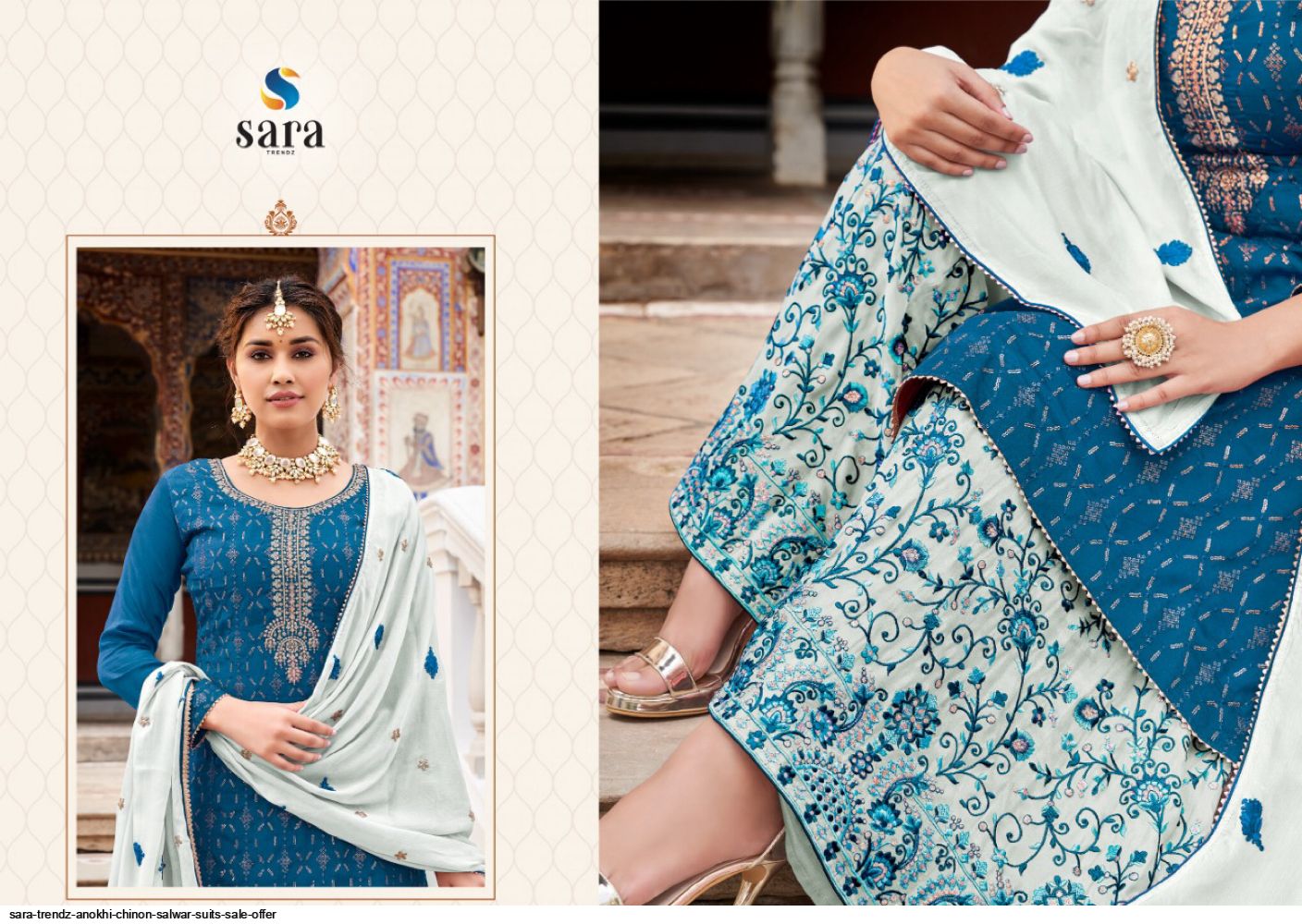 Sara Trendz Anokhi Chinon Salwar Suits SALE OFFER