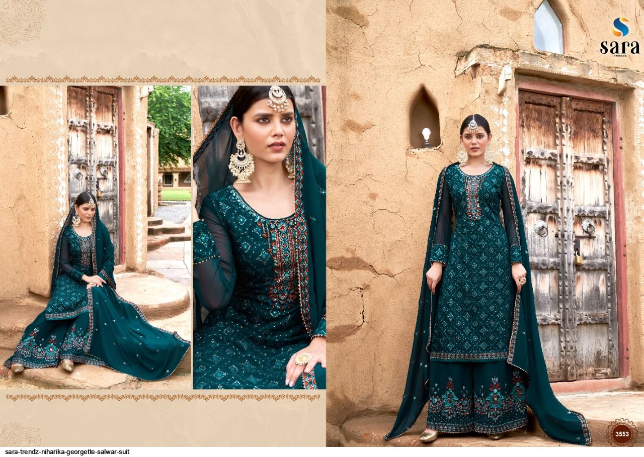 SARA TRENDZ NIHARIKA GEORGETTE SALWAR SUIT