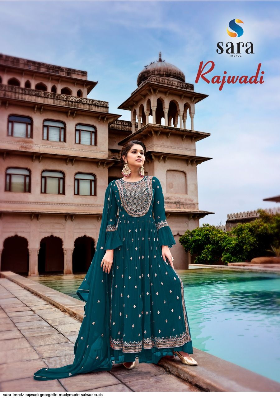 SARA TRENDZ RAJWADI Georgette READYMADE SALWAR SUITS
