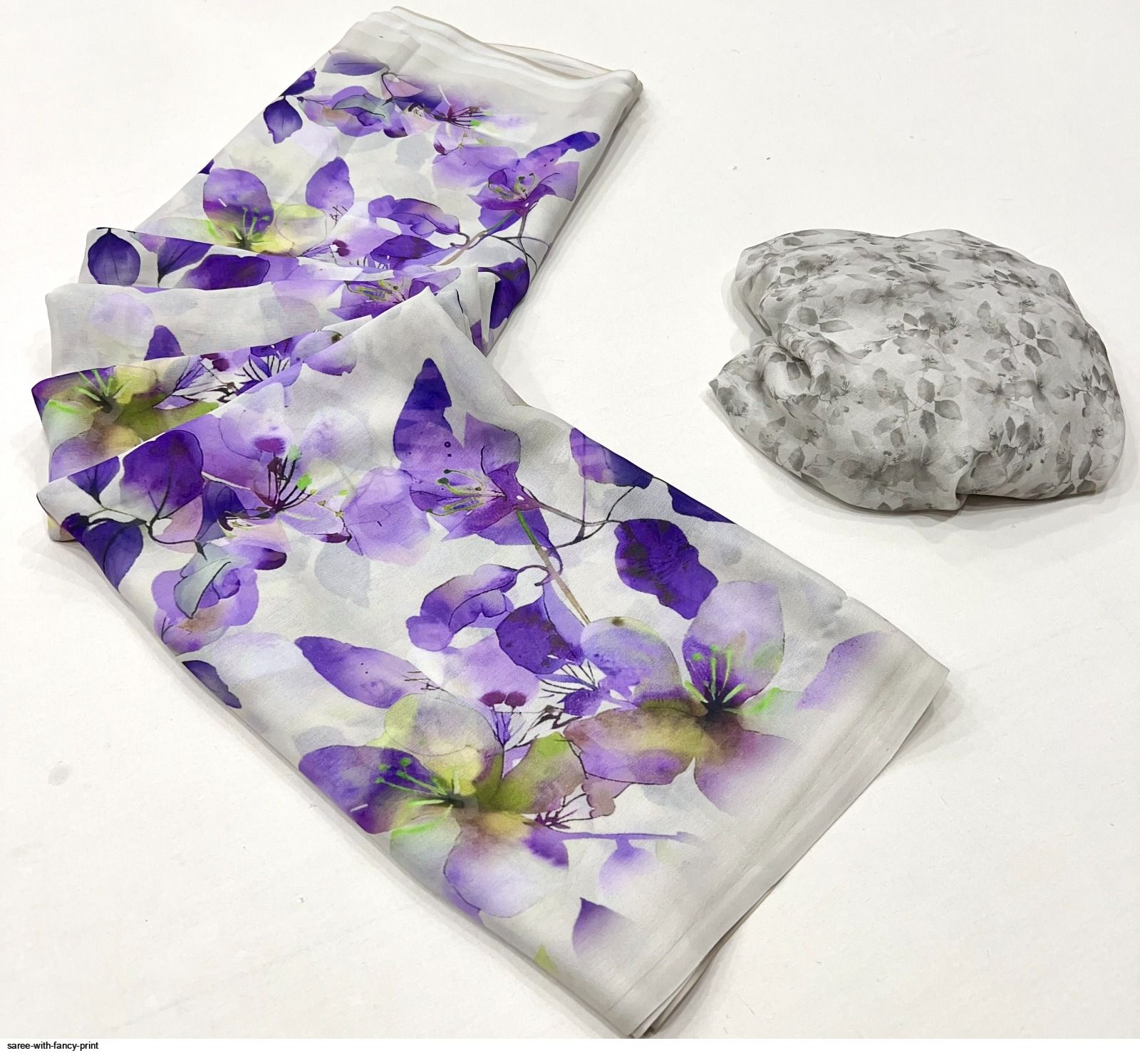 SAREE WITH FANCY PRINT