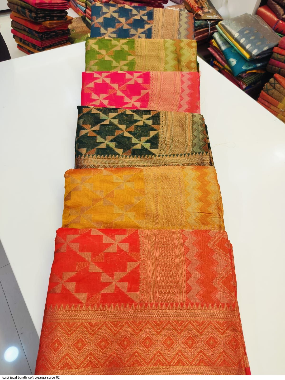 Saroj Jugal Bandhi SOFT ORGANZA SAREE 02