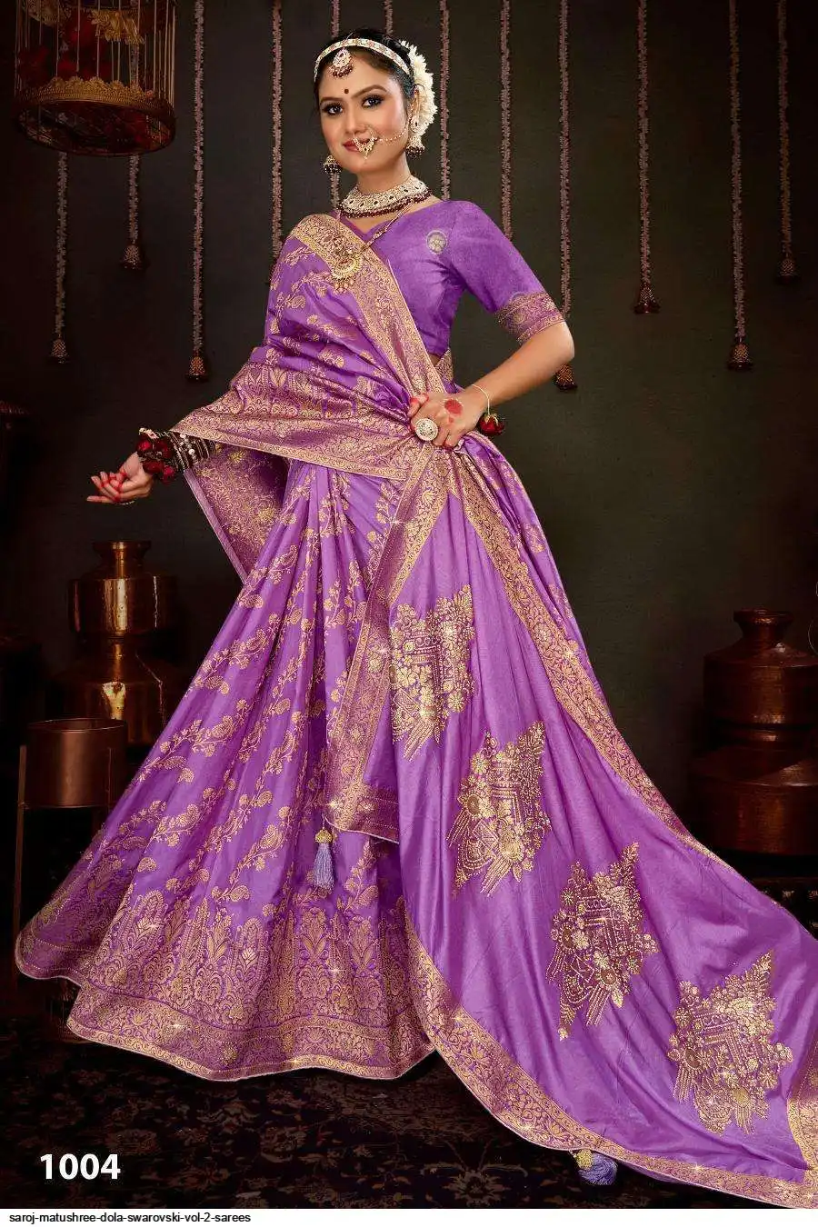SAROJ MATUSHREE DOLA SWAROVSKI VOL 2 SAREES
