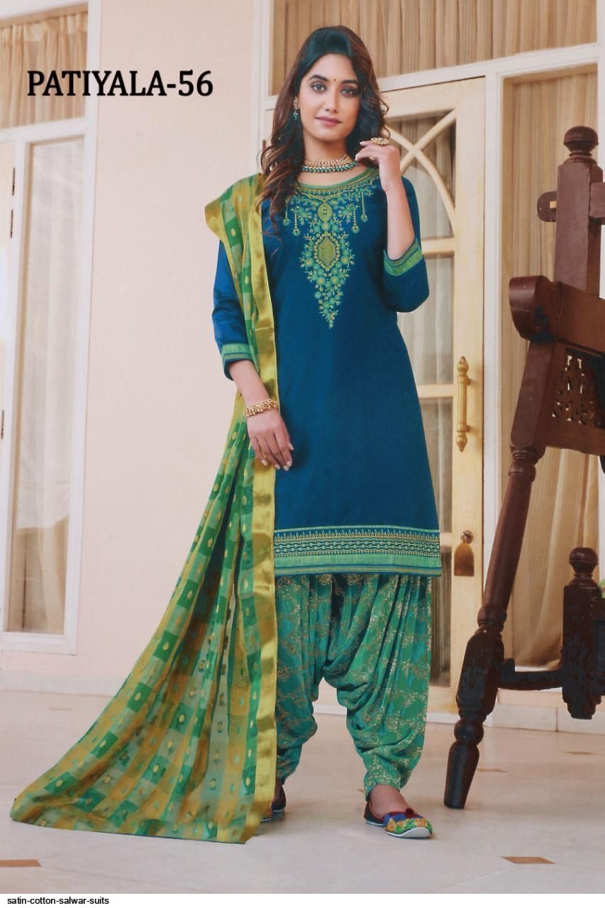 Satin Cotton salwar suits