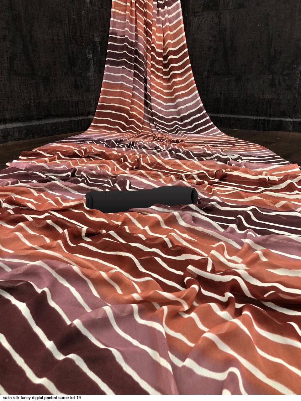 SATIN SILK FANCY DIGITAL PRINTED SAREE KD-19