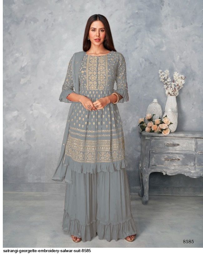 SATRANGI Georgette Embroidery salwar suit 8585