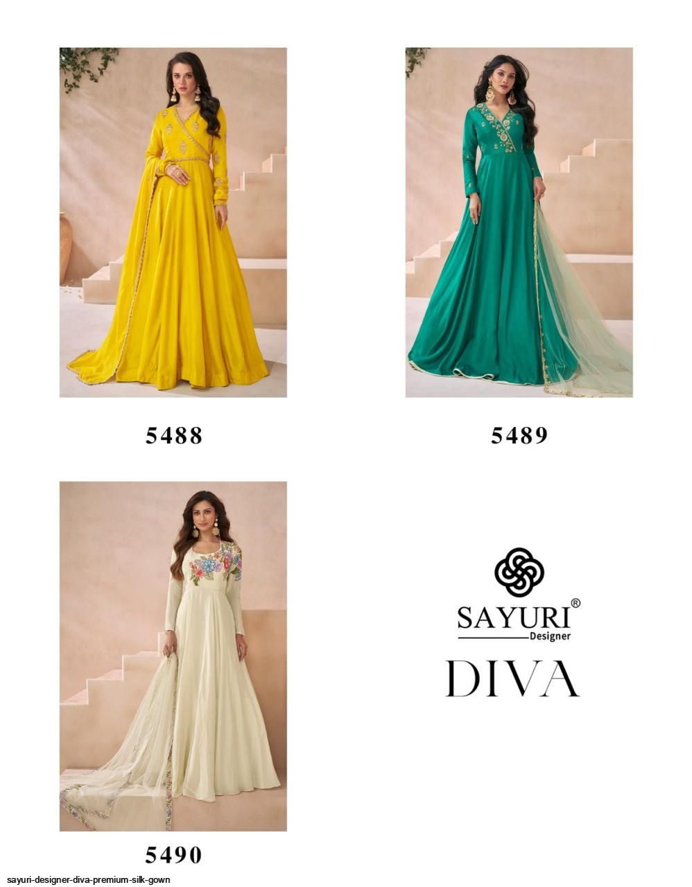 SAYURI DESIGNER DIVA PREMIUM SILK GOWN