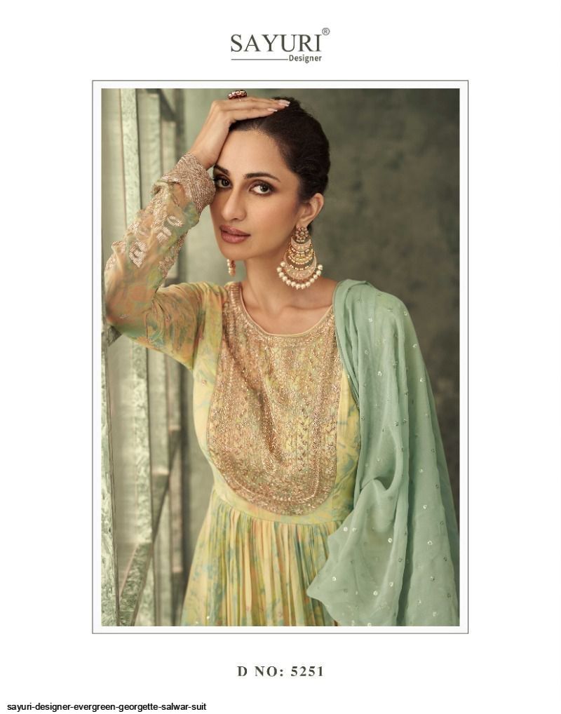 SAYURI DESIGNER EVERGREEN GEORGETTE SALWAR SUIT