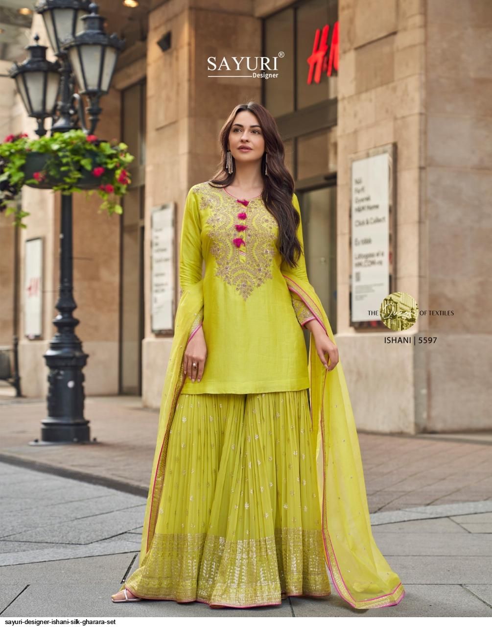 SAYURI DESIGNER ISHANI SILK GHARARA SET