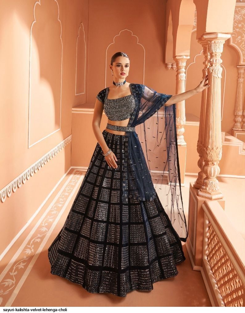 SAYURI KALISHTA VELVET lehenga choli