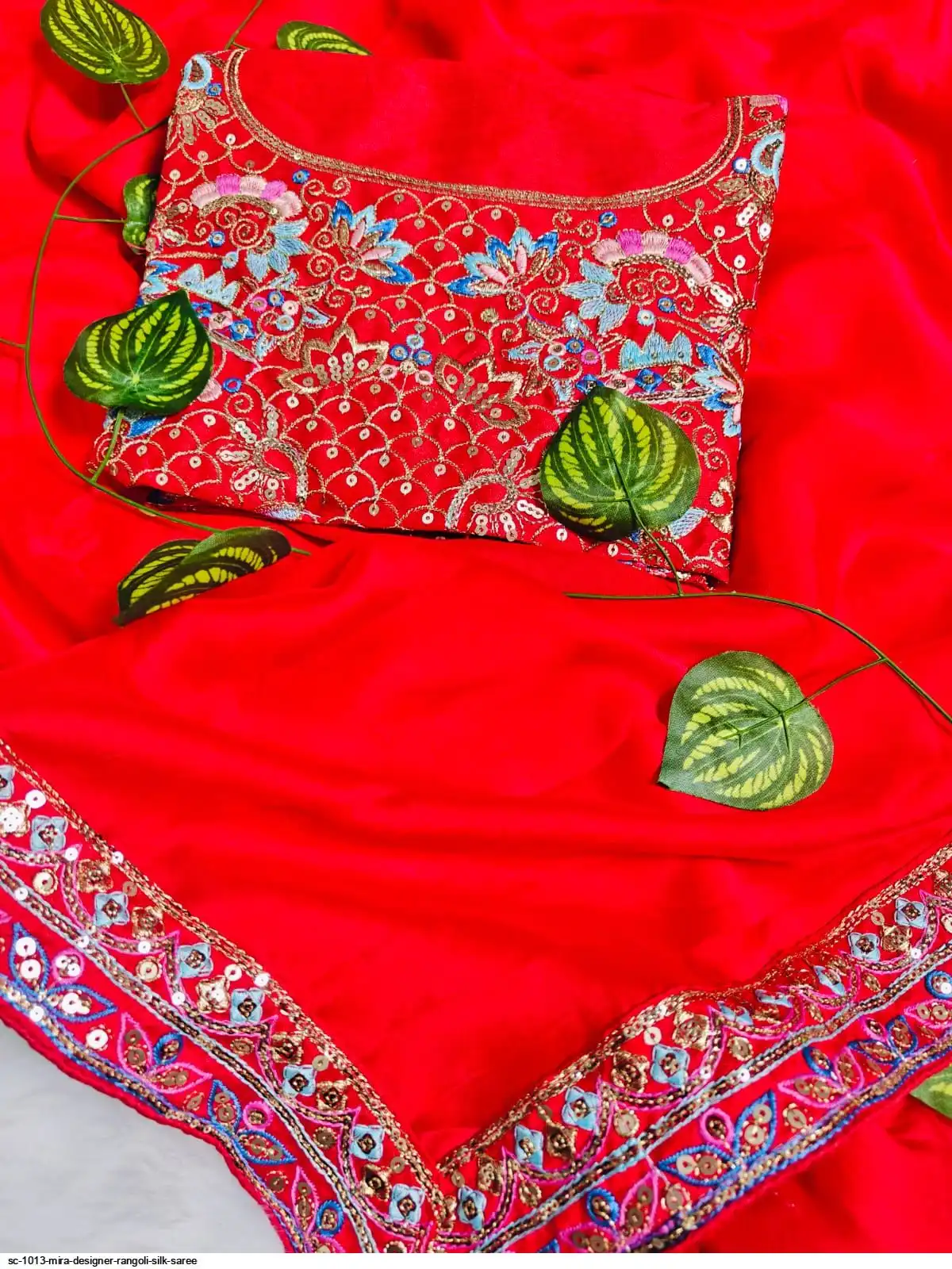 SC-1013 Mira Designer Rangoli Silk Saree