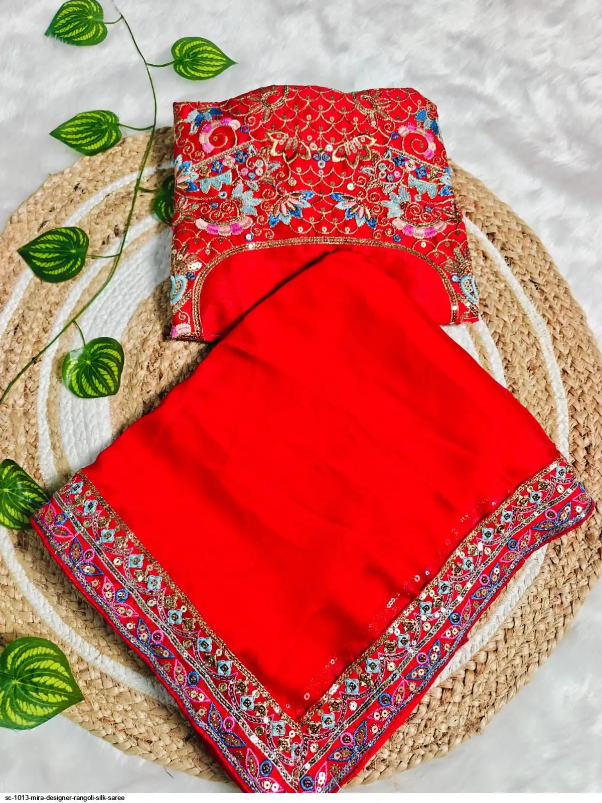 SC-1013 Mira Designer Rangoli Silk Saree