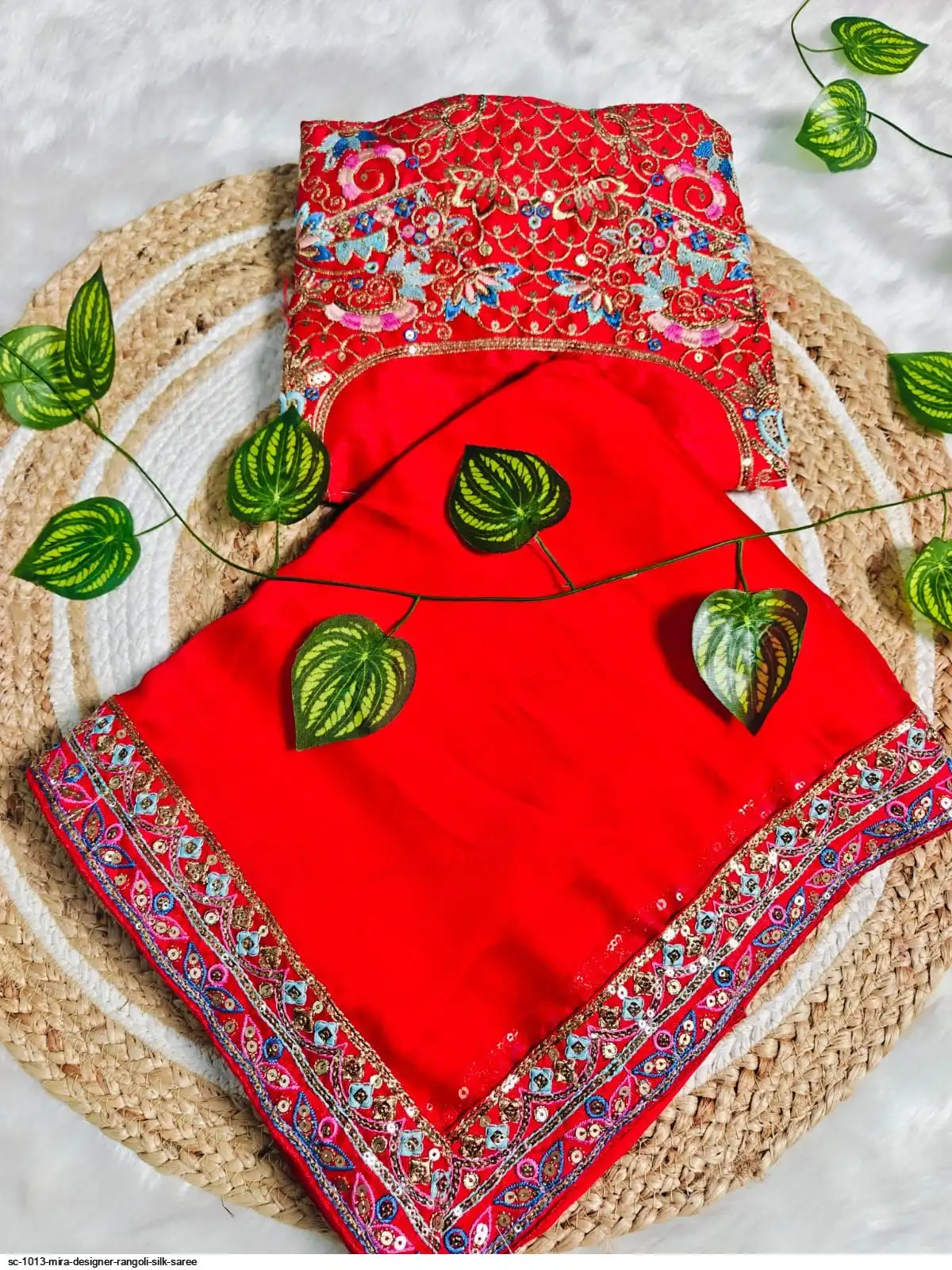 SC-1013 Mira Designer Rangoli Silk Saree