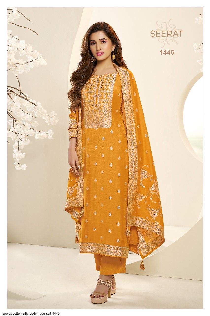 seerat Cotton silk readymade suit 1445