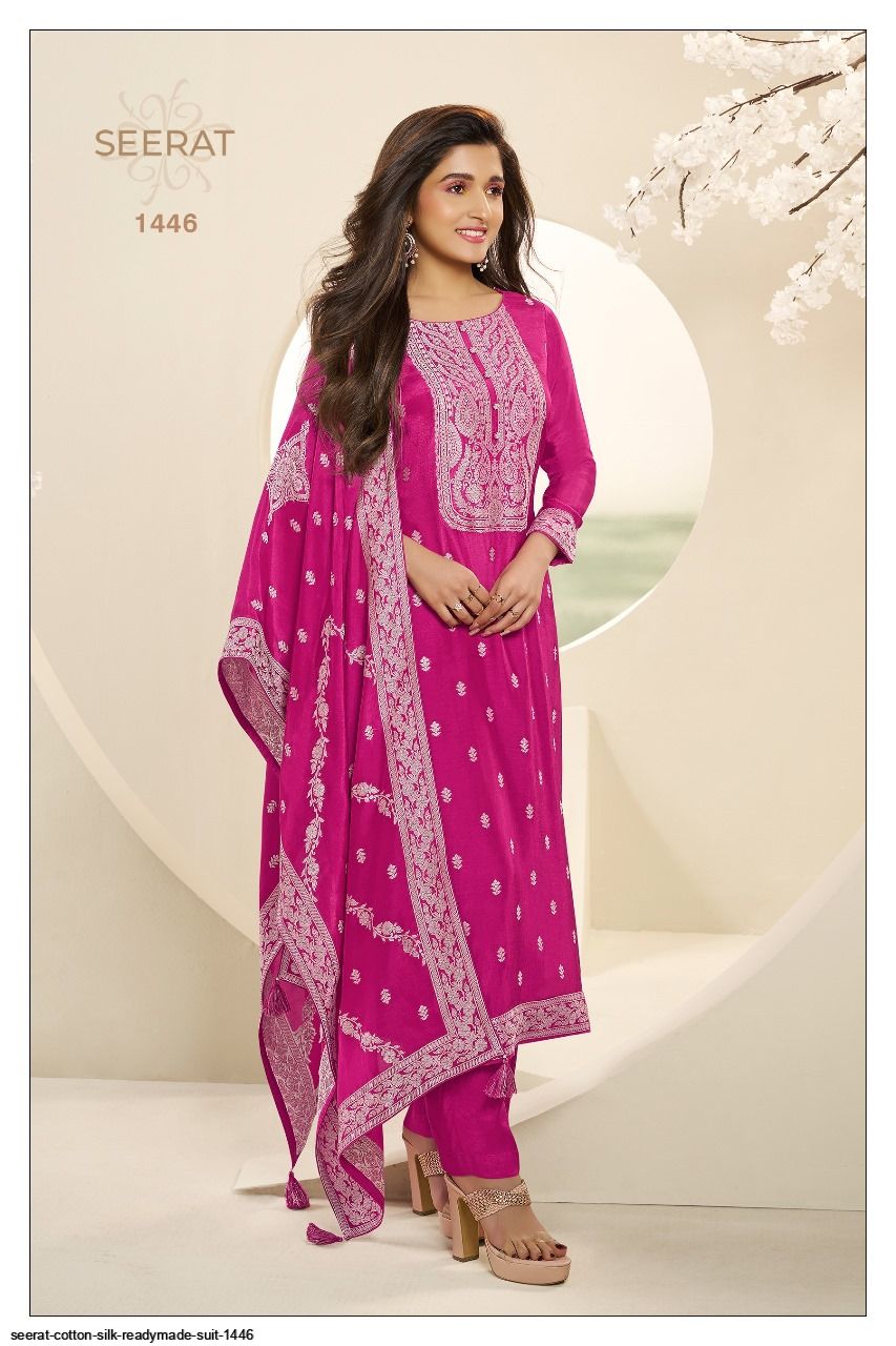 seerat Cotton silk readymade suit 1446