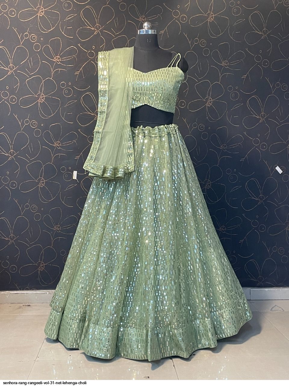 SENHORA RANG RANGEELI VOL 31 Net lehenga choli