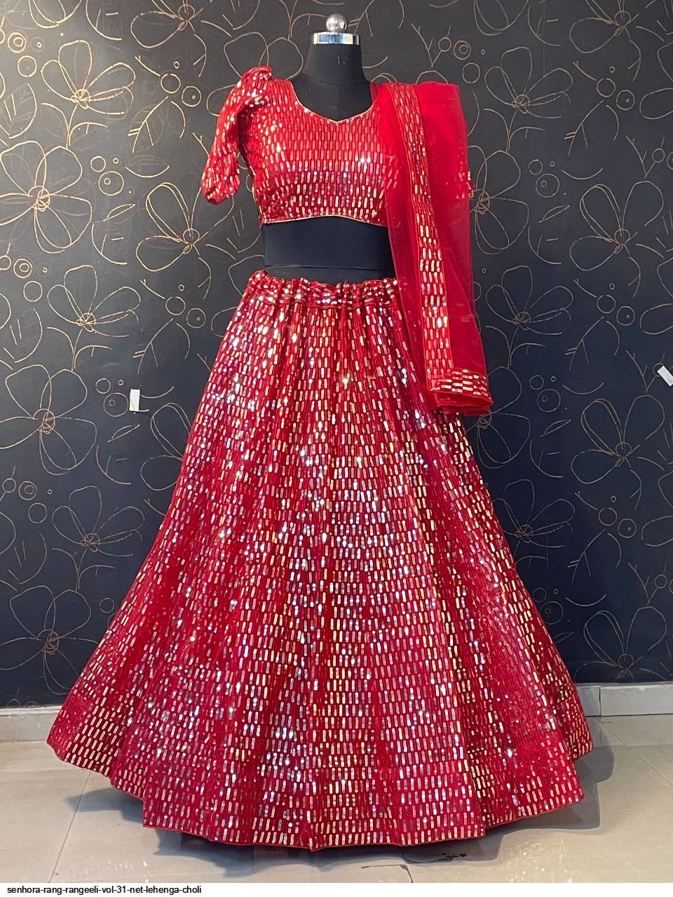 SENHORA RANG RANGEELI VOL 31 Net lehenga choli