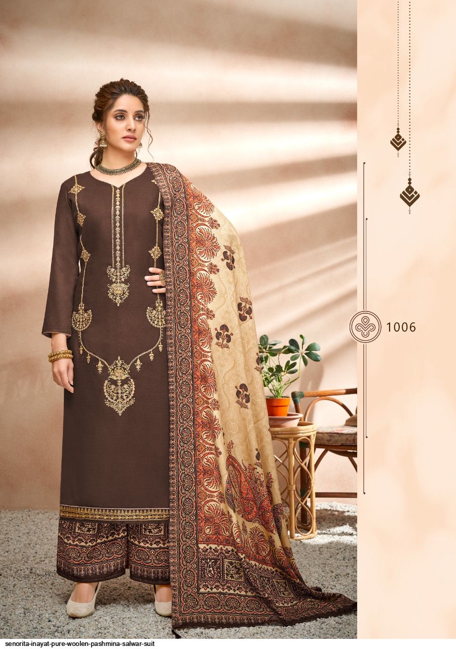 SENORITA INAYAT Pure woolen pashmina salwar suit