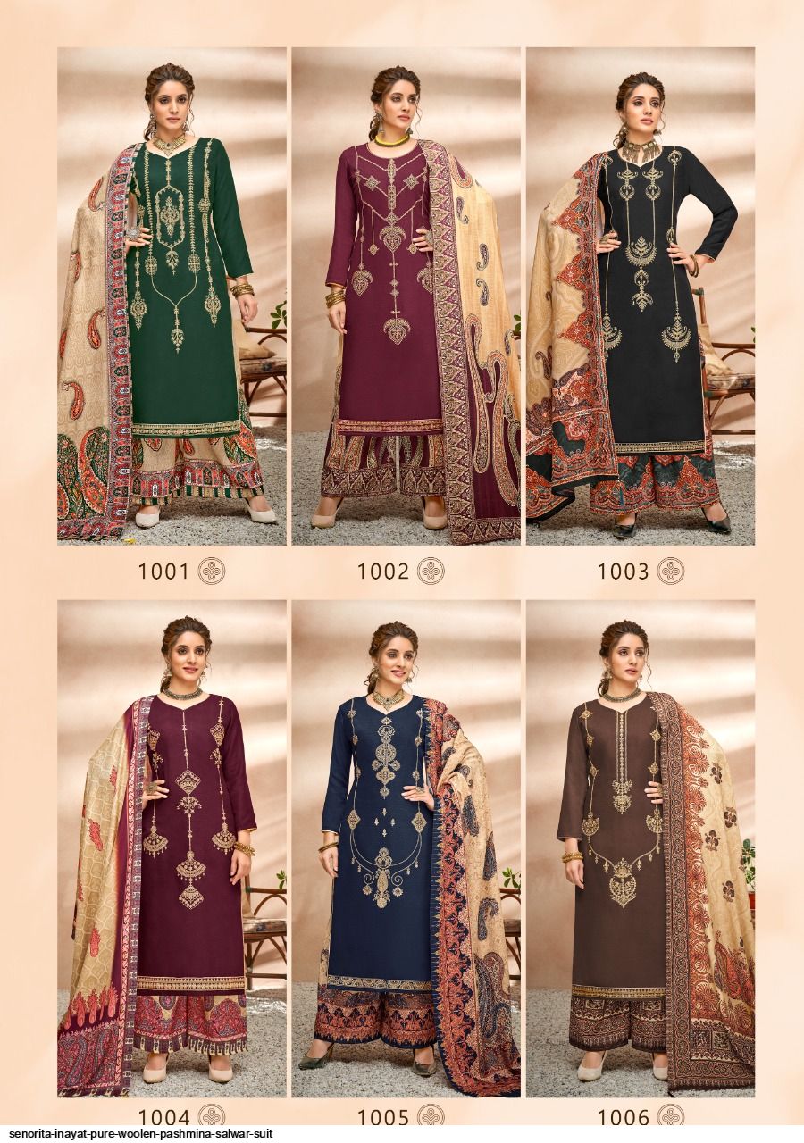 SENORITA INAYAT Pure woolen pashmina salwar suit