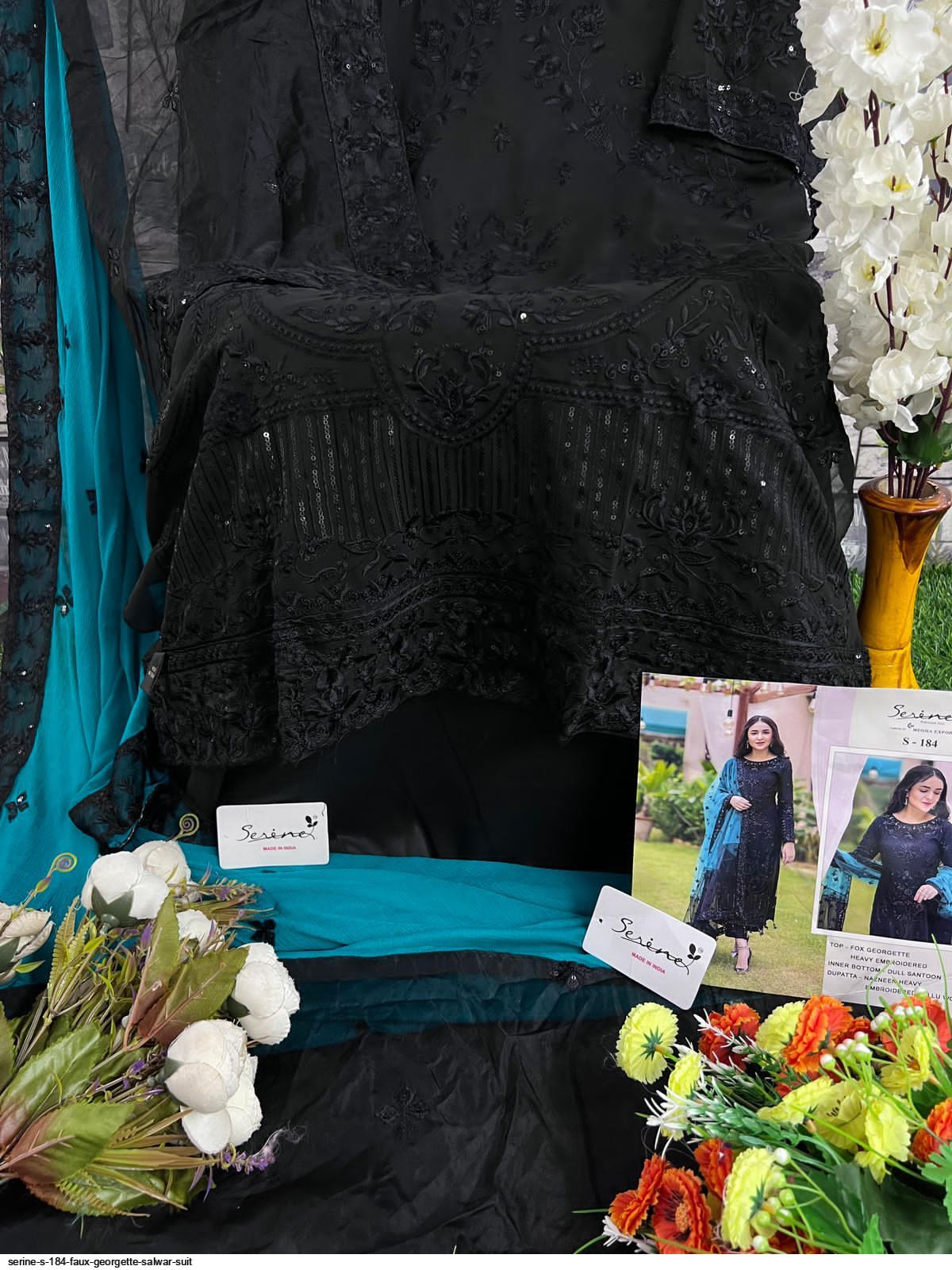 SERINE S 184 FauX GEORGETTE salwar suit