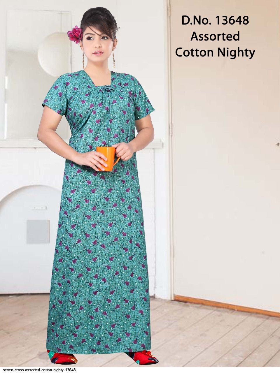 SEVEN CROSS ASSORTED COTTON NIGHTY 13648