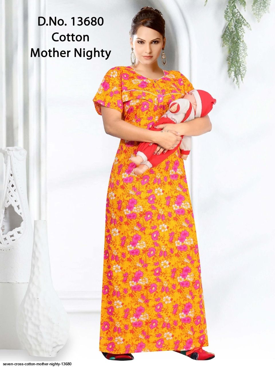 SEVEN CROSS COTTON MOTHER NIGHTY 13680