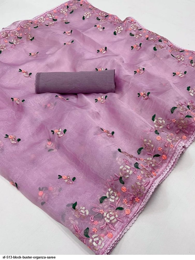 sf 513 Block Buster organza saree