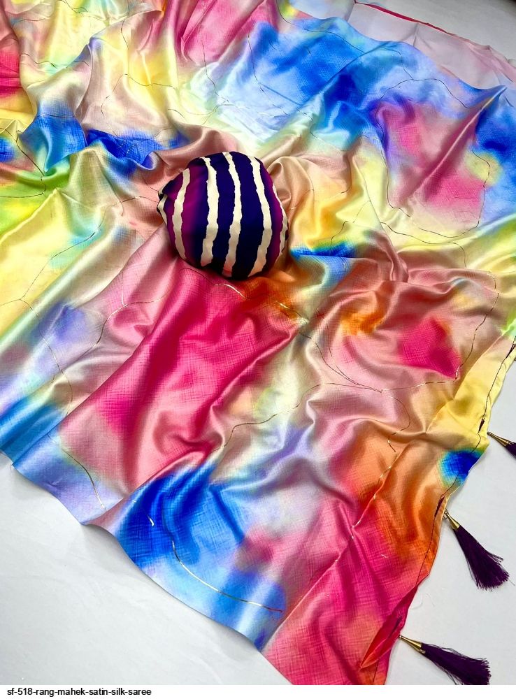SF 518 Rang Mahek SATIN SILK SAREE