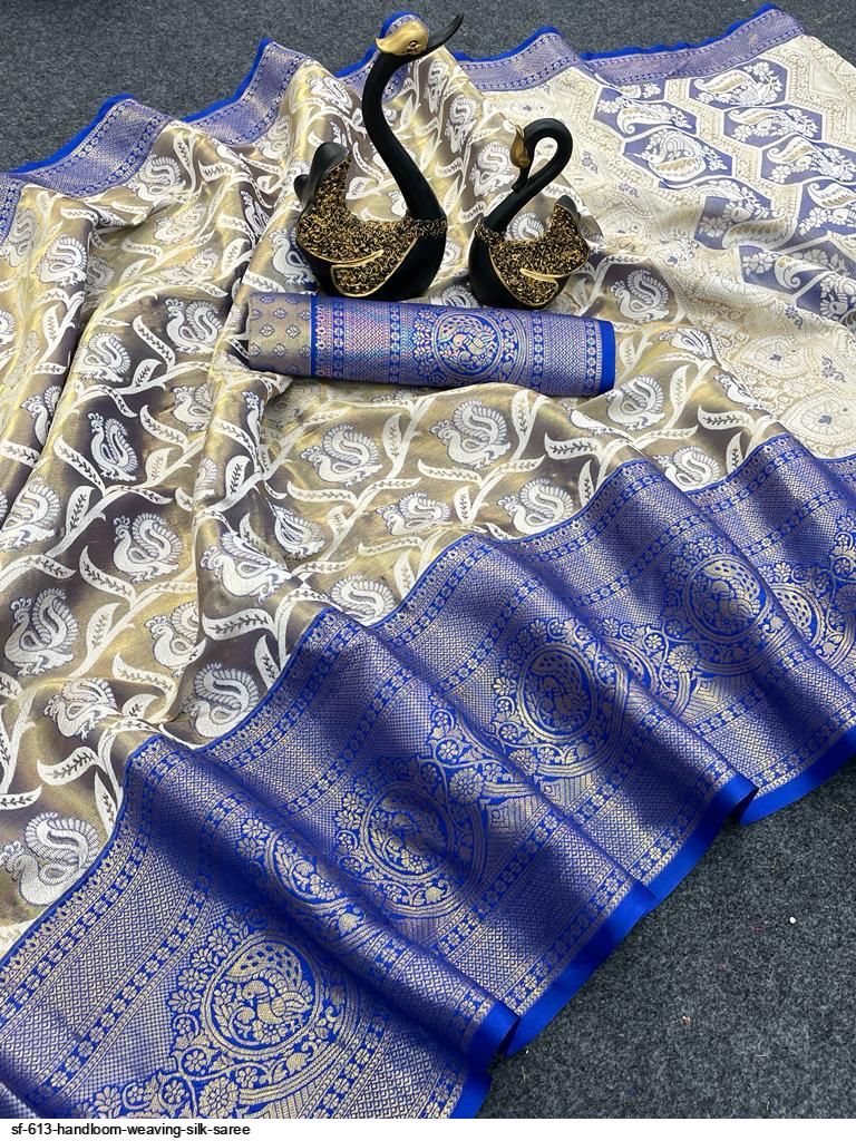 SF 613 HANDLOOM WEAVING SILK SAREE