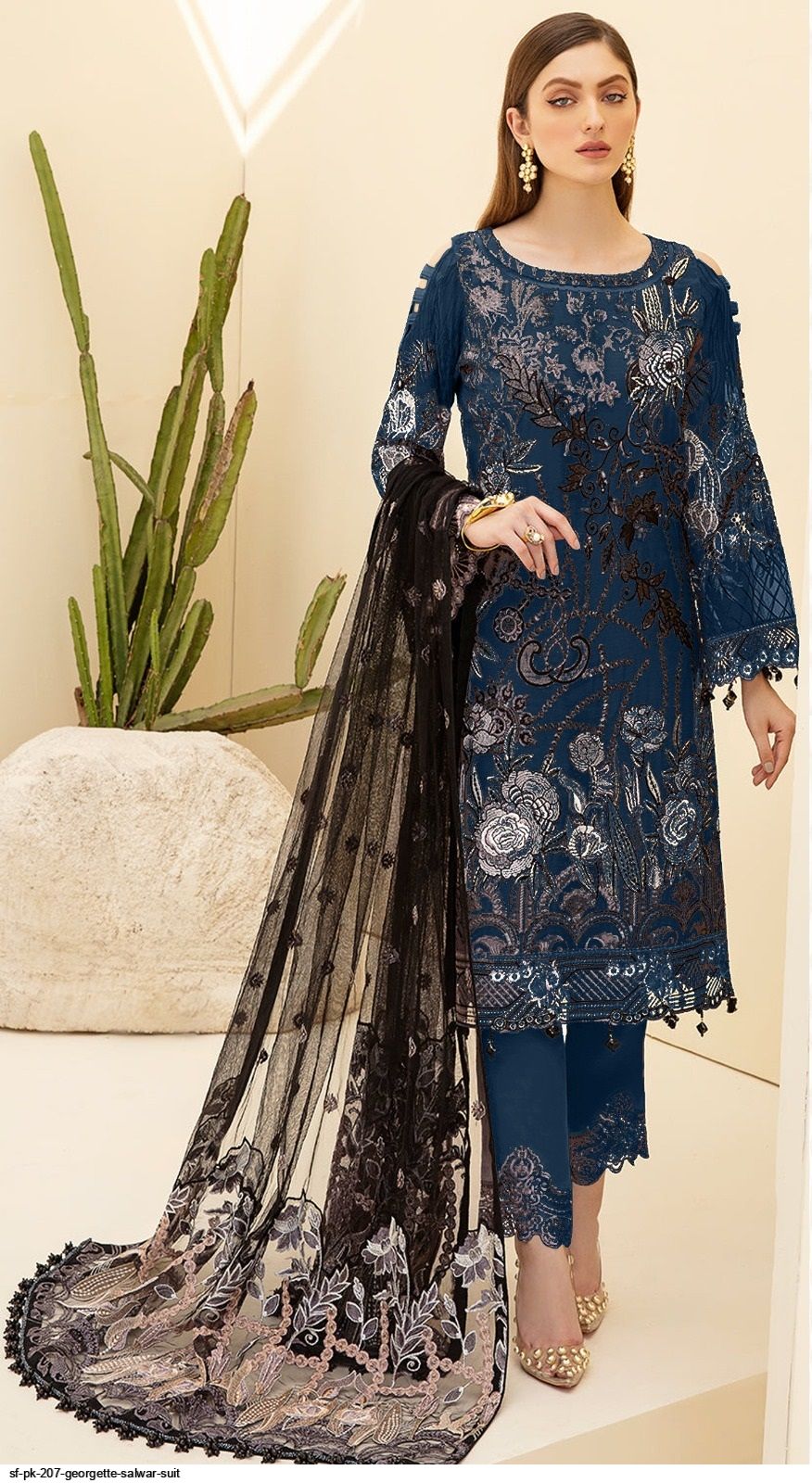 SF PK 207 GEORGETTE SALWAR SUIT