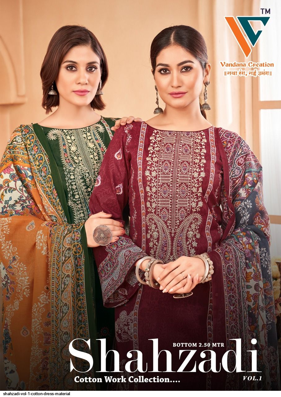 shahzadi vol 1 COTTON dress material