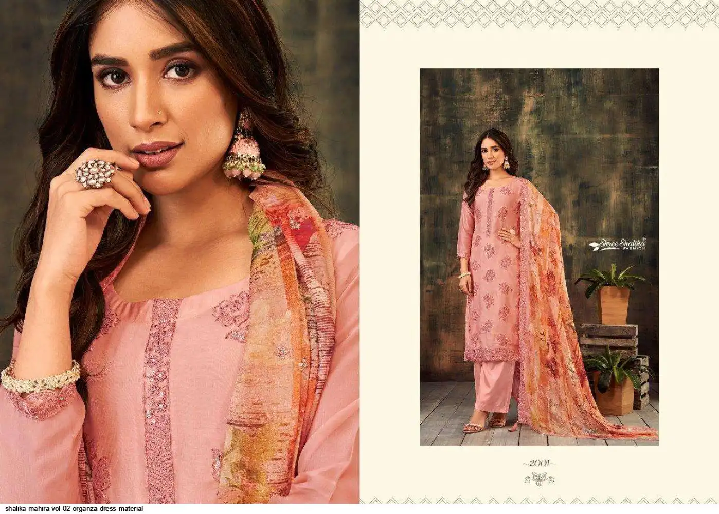 SHALIKA MAHIRA VOL-02 ORGANZA DRESS MATERIAL