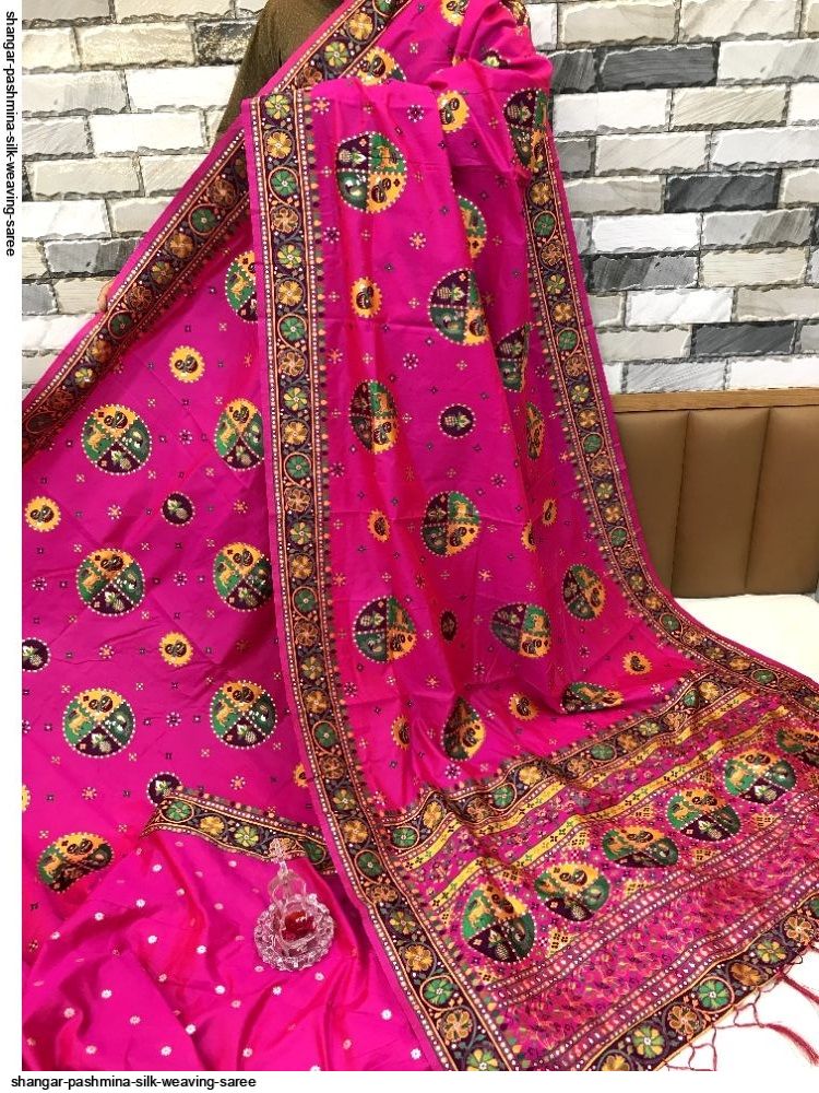SHANGAR PASHMINA SILK WEAVING SAREE