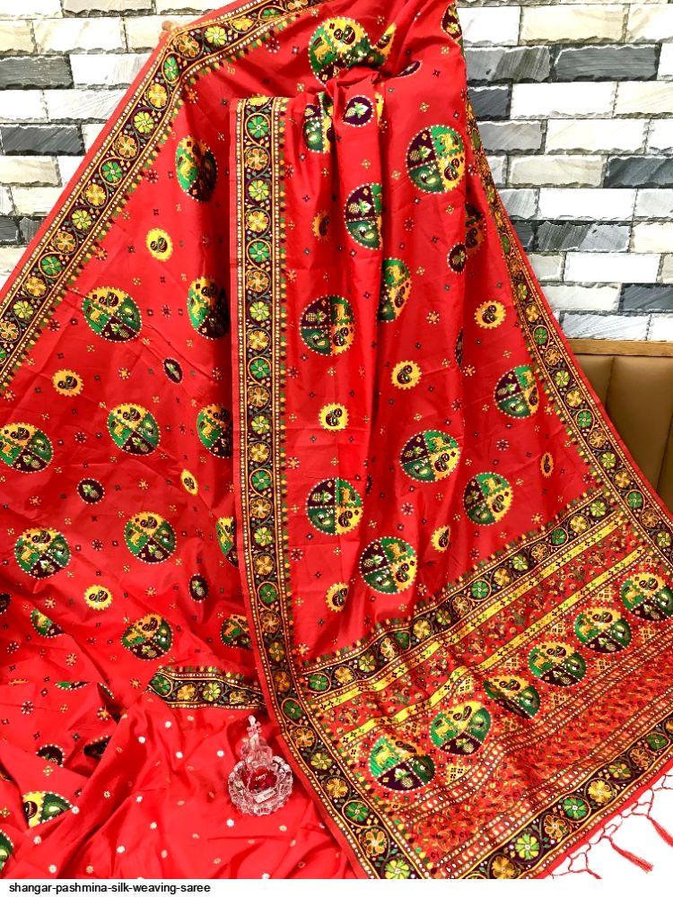 SHANGAR PASHMINA SILK WEAVING SAREE