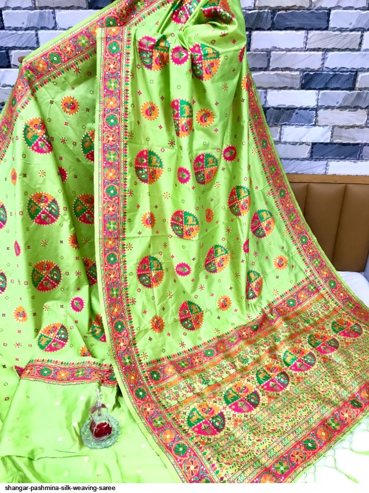 SHANGAR PASHMINA SILK WEAVING SAREE