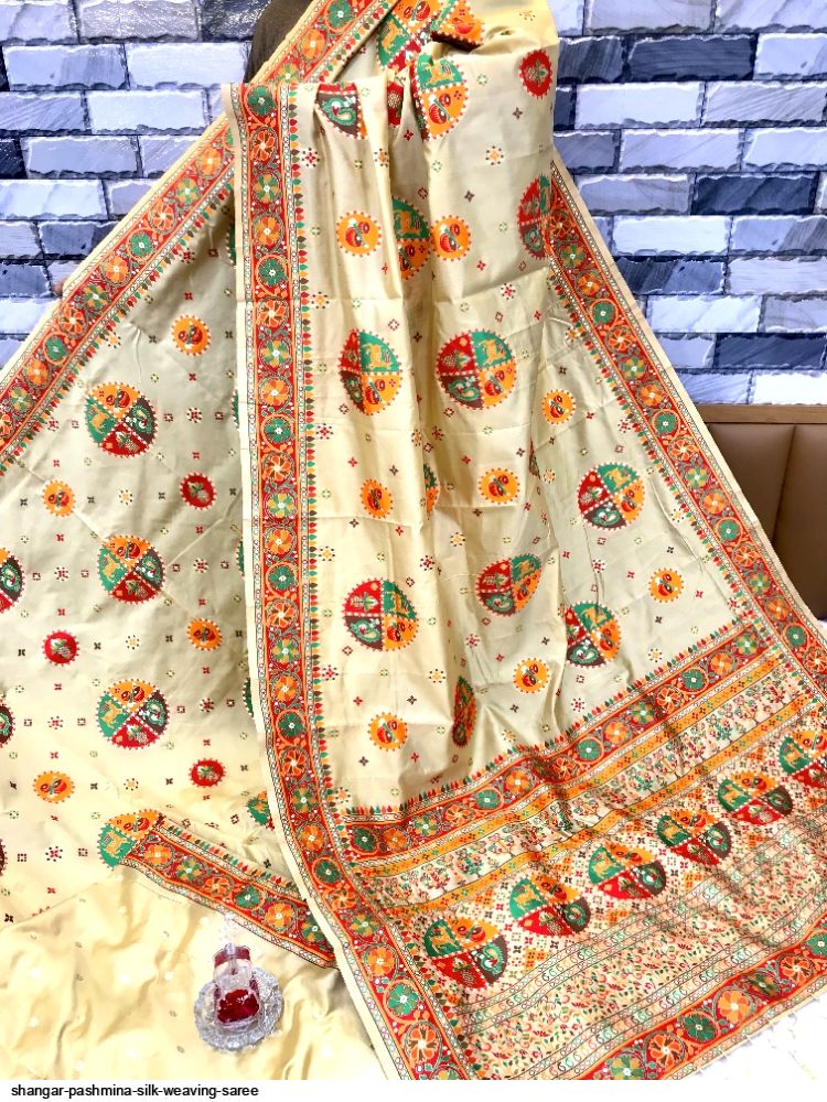 SHANGAR PASHMINA SILK WEAVING SAREE