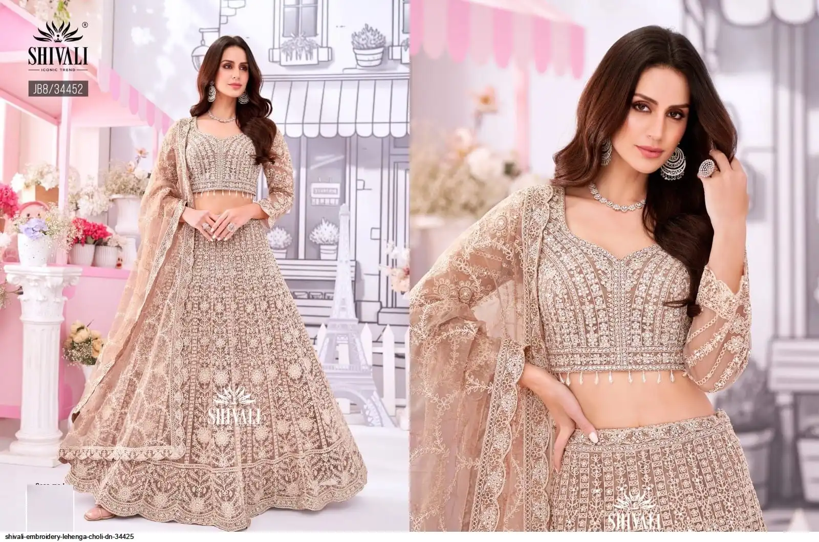 SHIVALI EMBROIDERY LEHENGA CHOLI DN 34425