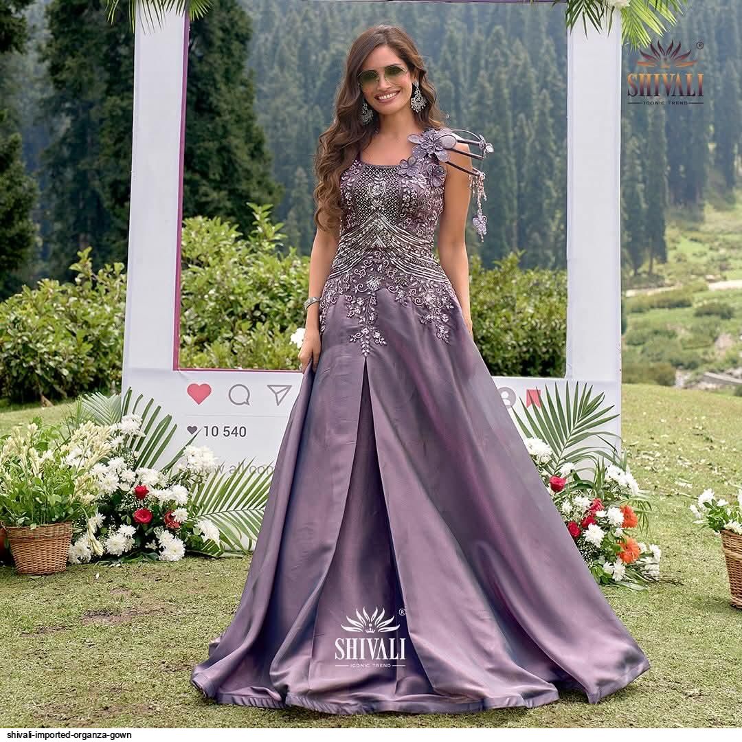 shivali imported organza gown