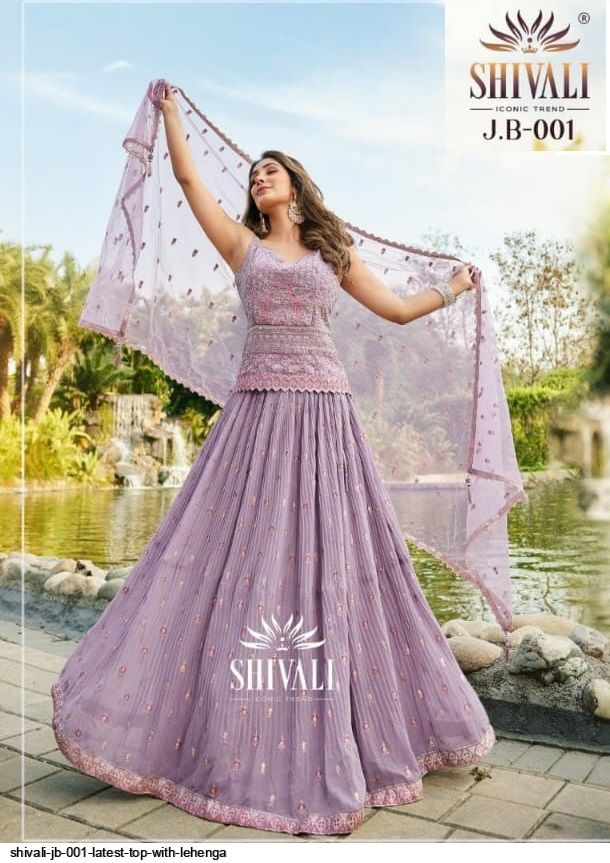 SHIVALI JB 001 LATEST TOP WITH LEHENGA