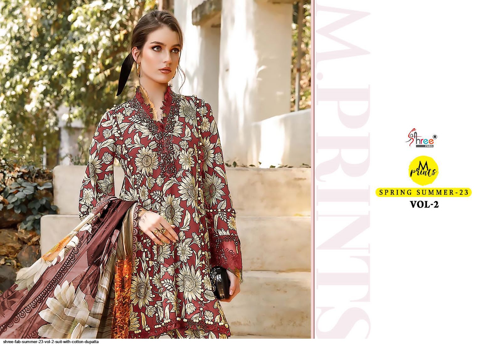 SHREE FAB SUMMER 23 VOL 2 SUIT WITH COTTON DUPATTA